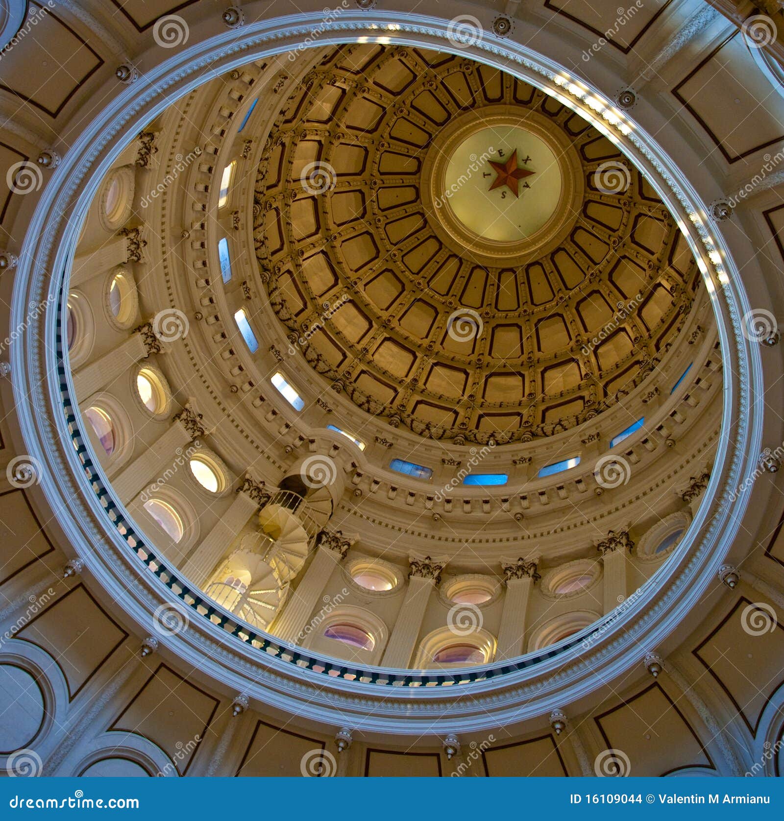 Texas State Capitol Dome (inside) Stock Photo - Image of travel ...