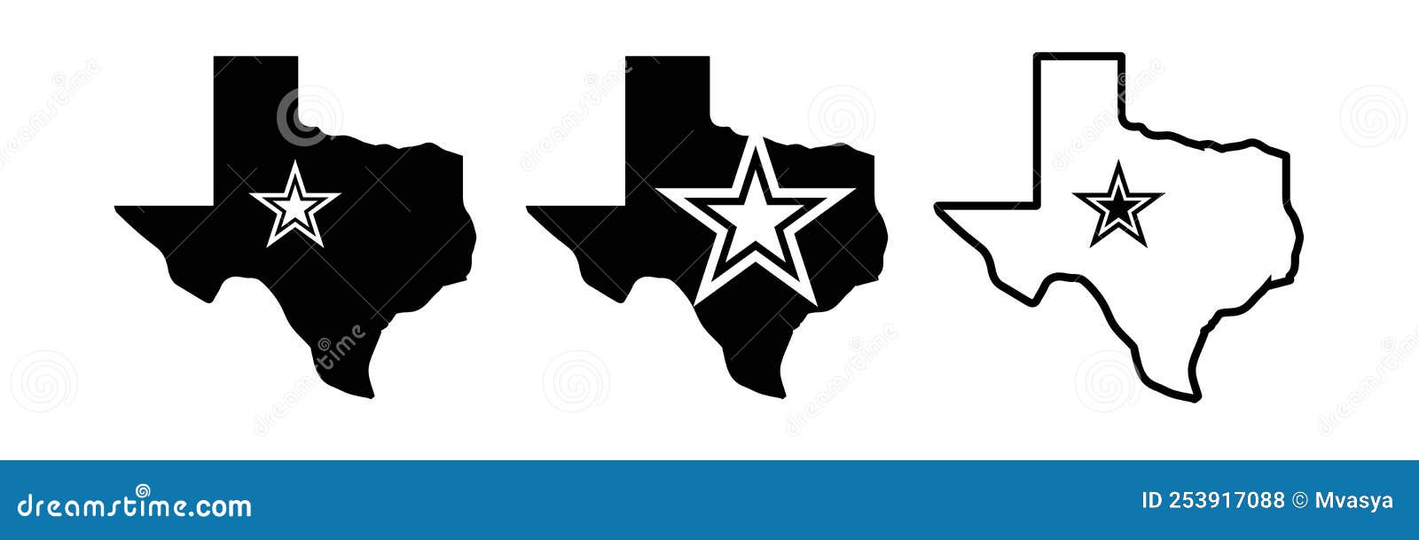 Texas Shape Silluet. Texas Logo Vector. Dallas Star. Vector Symbols ...