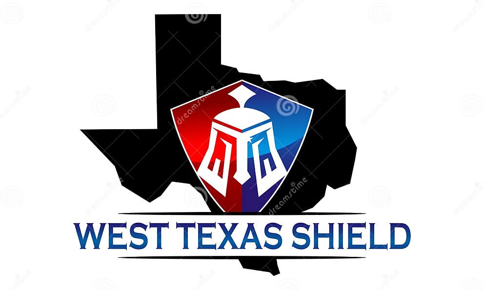 Texas Shield Template ilustración del vector. Ilustración de emblema ...