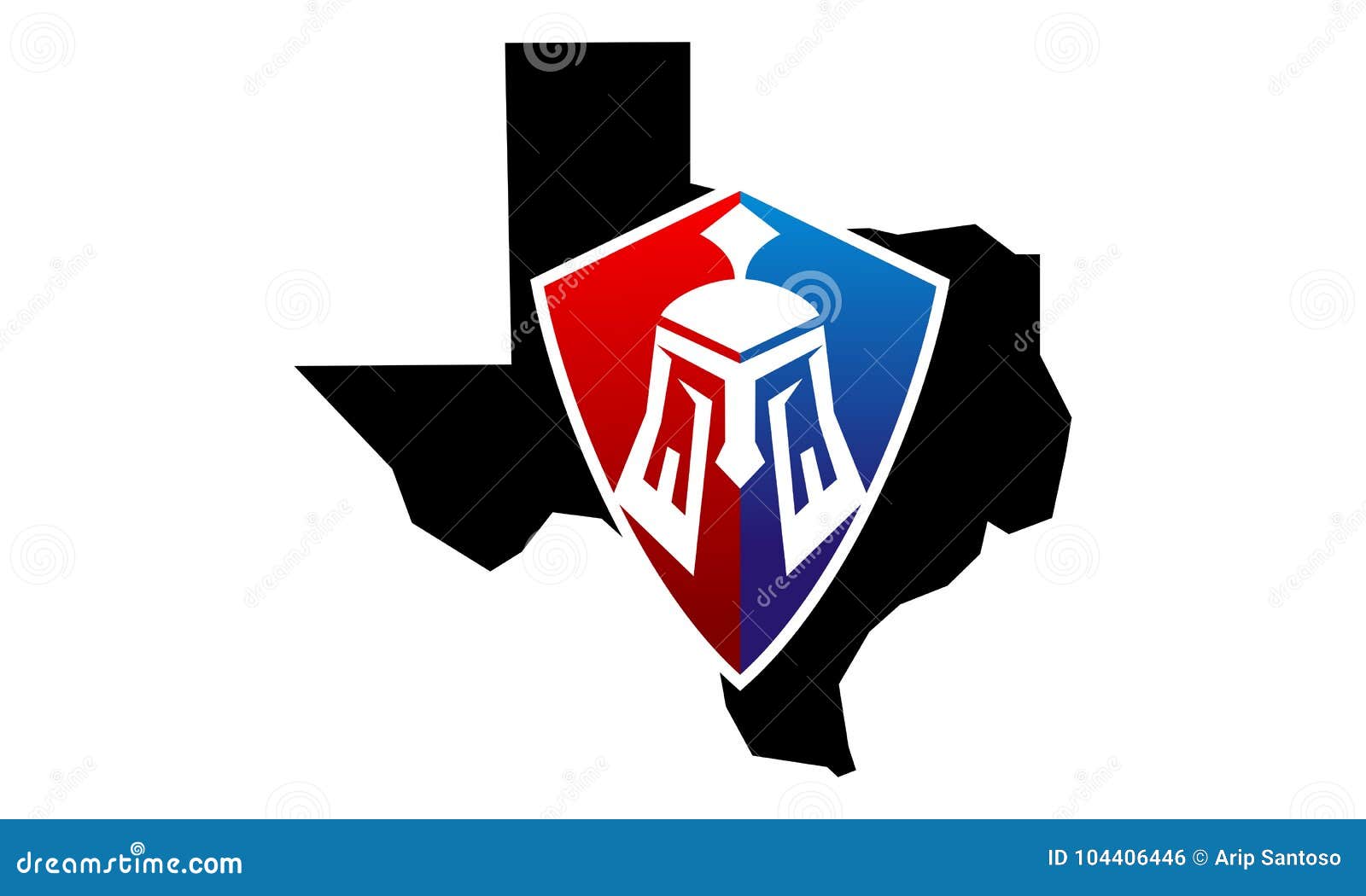 Texas Shield Template stock vector. Illustration of helmet - 104406446