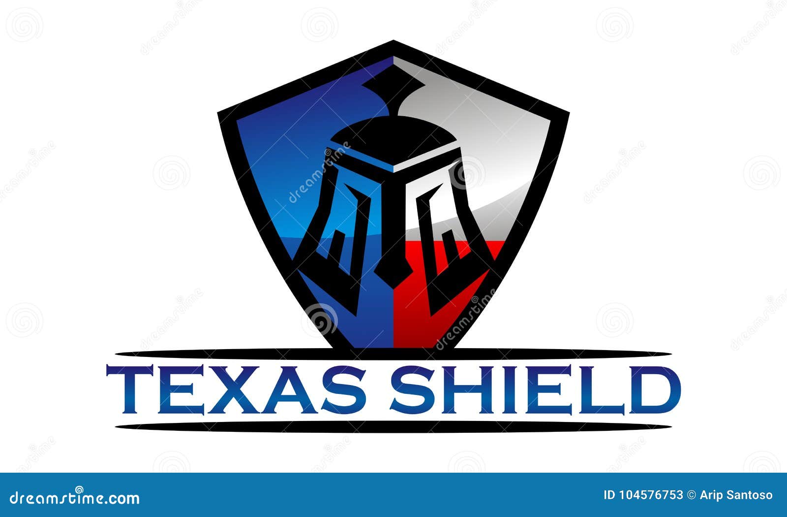 Texas Shield Template stock vector. Illustration of national - 104576753