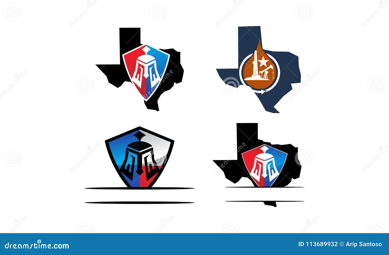 Texas Shield Template Set ilustración del vector. Ilustración de tejas ...