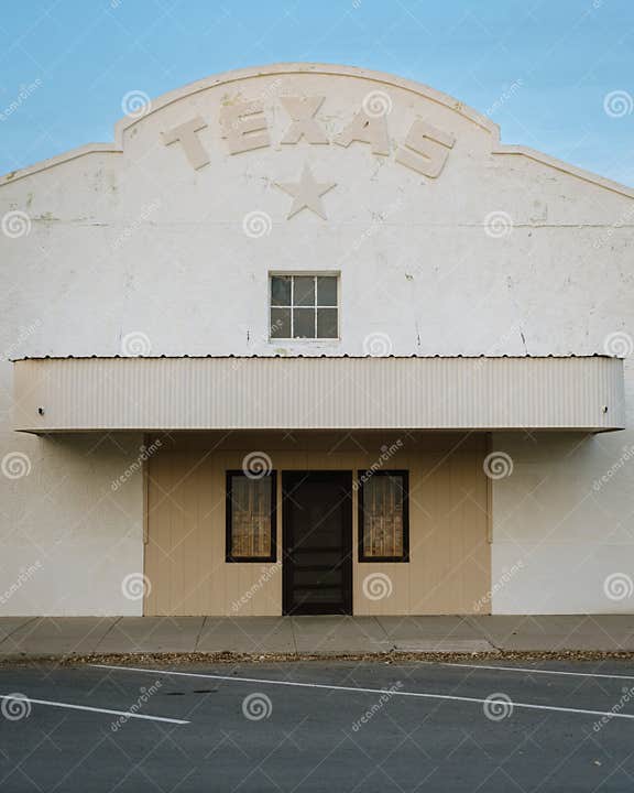 Texas Sign on a Building, Marfa, Texas Editorial Stock Photo - Image of ...