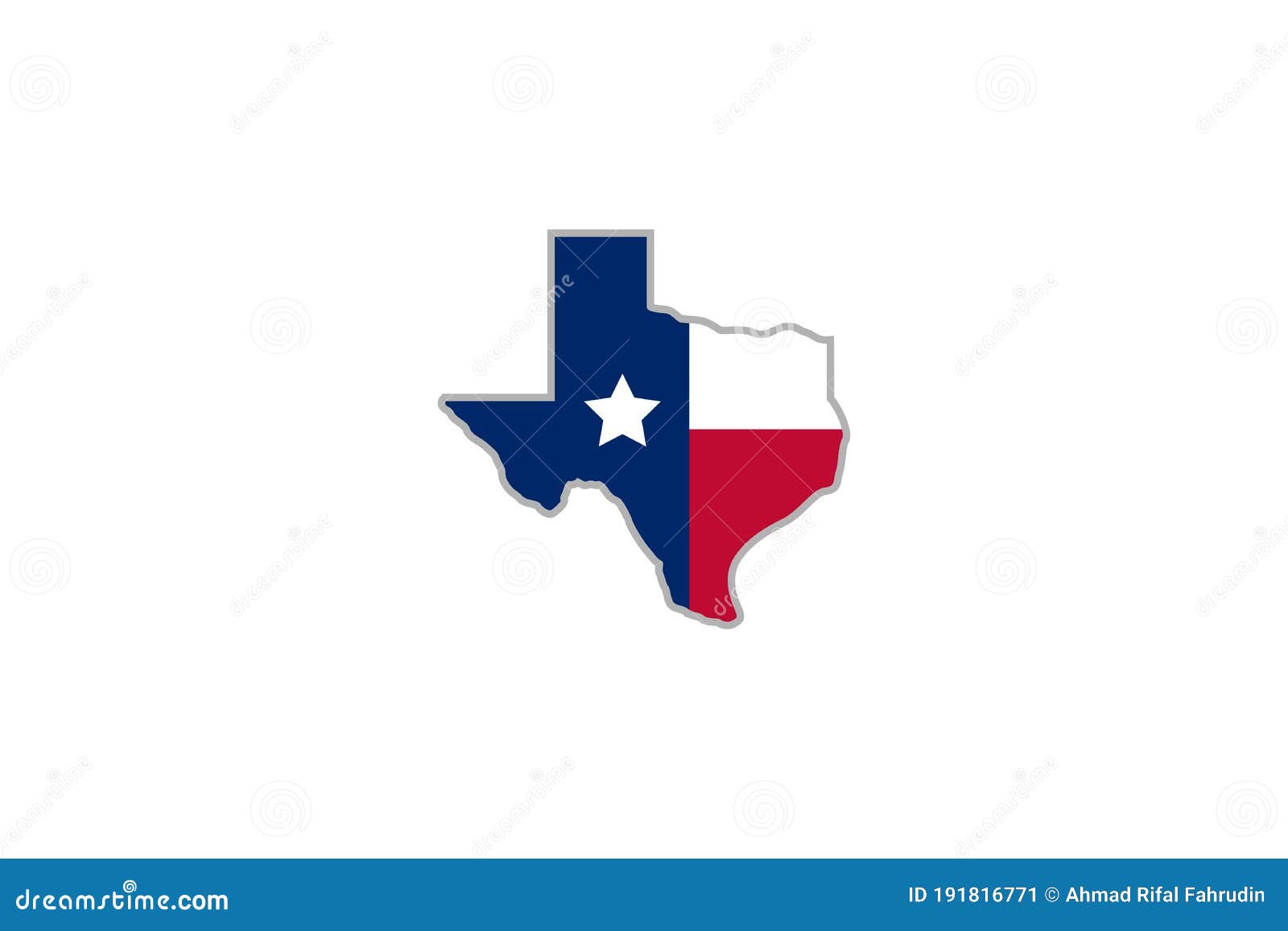 Texas Star Logo Design . Abstract Texas Map with Flag Ideas Stock ...