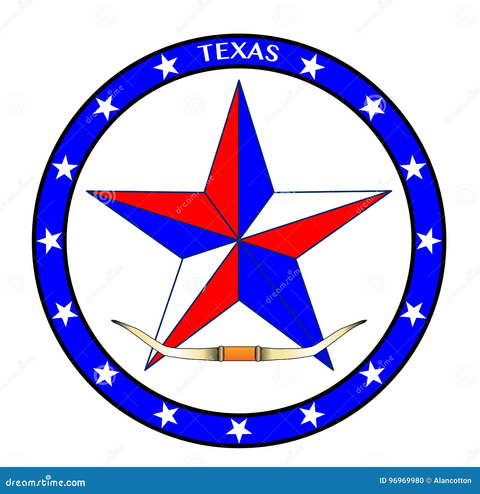 Texas Star Logo Design . Abstract Texas Map With Flag Ideas . Vector ...