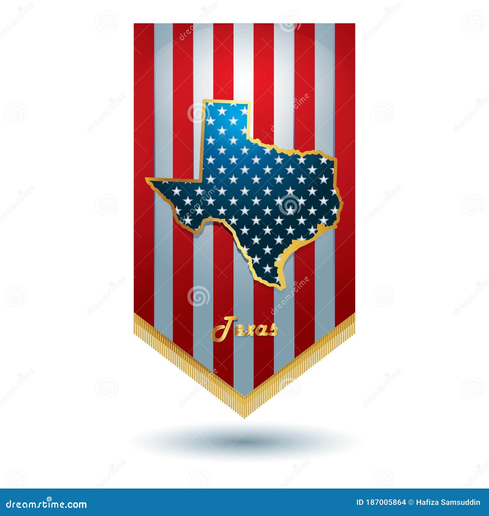 Texas State Banner. Vector Illustration Decorative Design Stock Vector ...