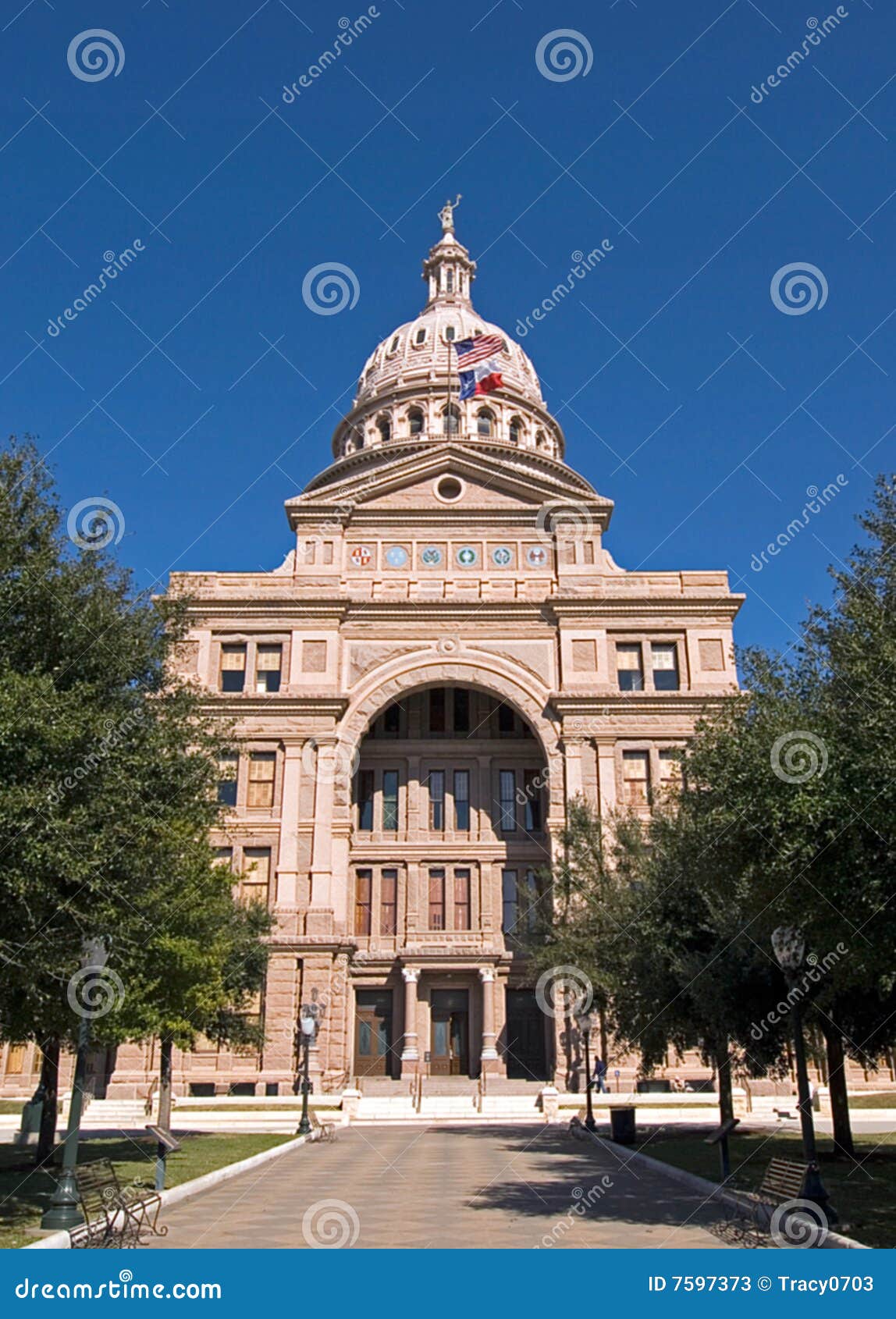 Texas State Capitol stock image. Image of statue, official - 7597373