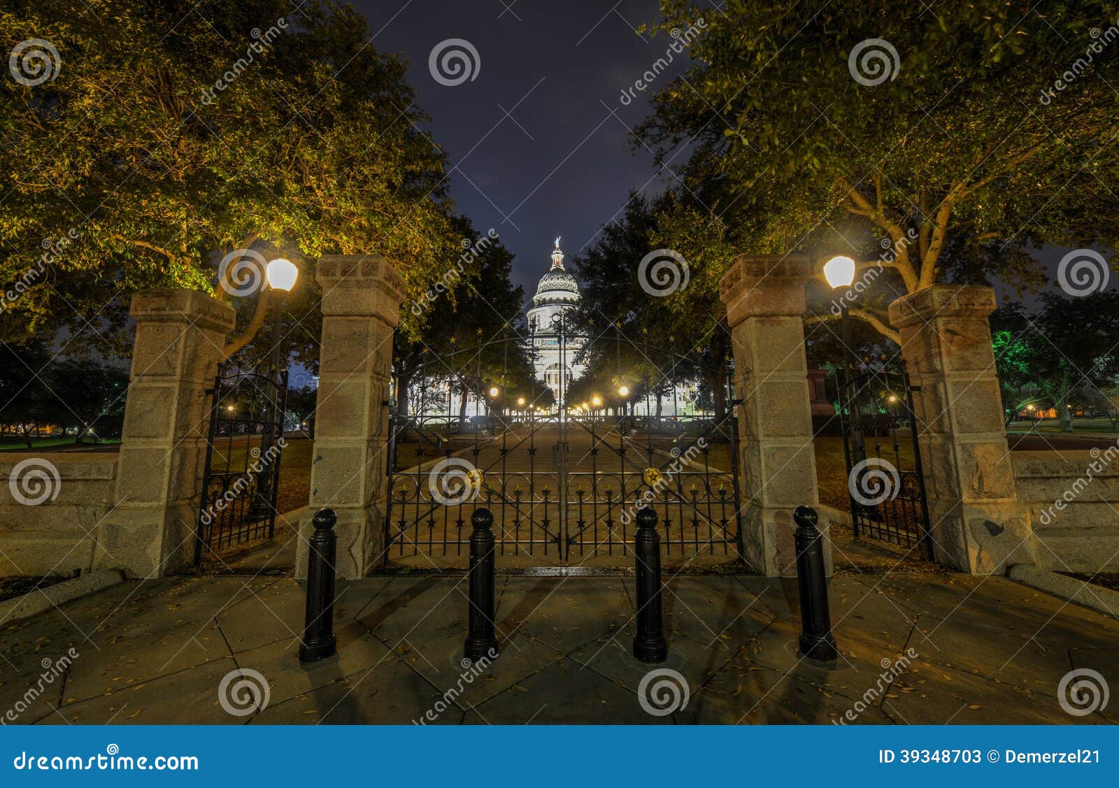 The Texas State Capitol Building, Night Stock Image - Image of night ...