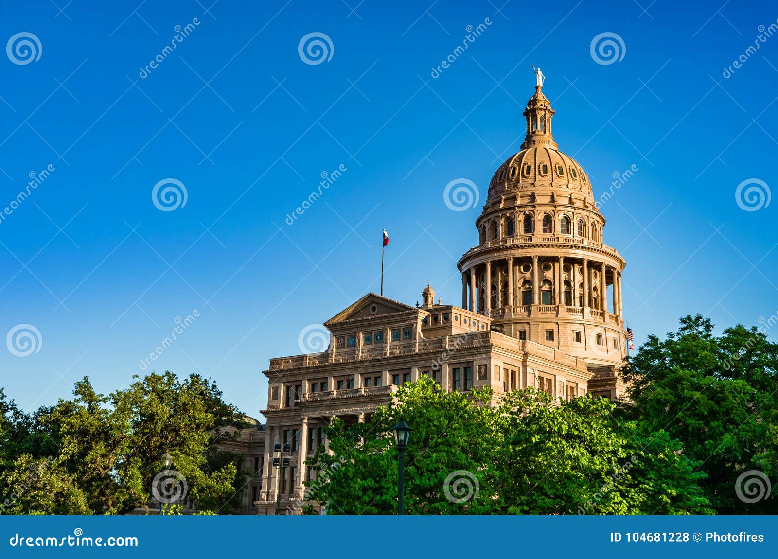 Texas State Capitol in Downtown Austin, TX Stock Photo - Image of ...