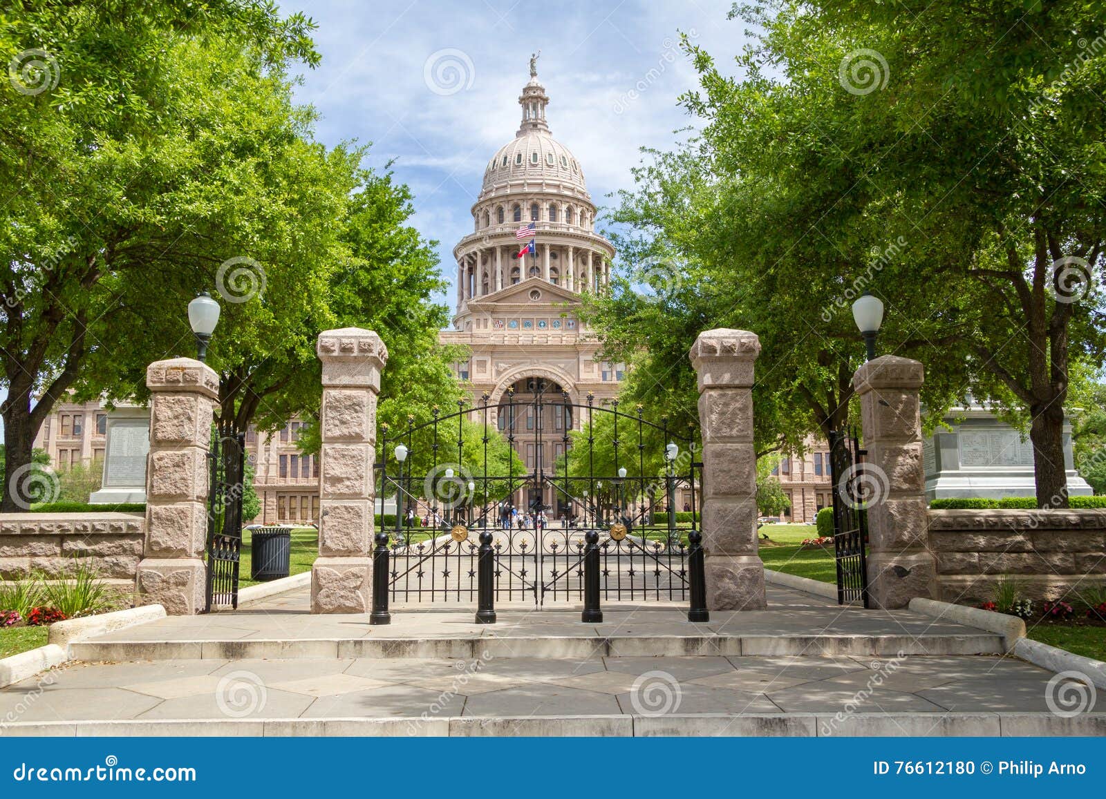 Texas State Capitol Front View Stock Photo - Image of stone, gate: 76612180