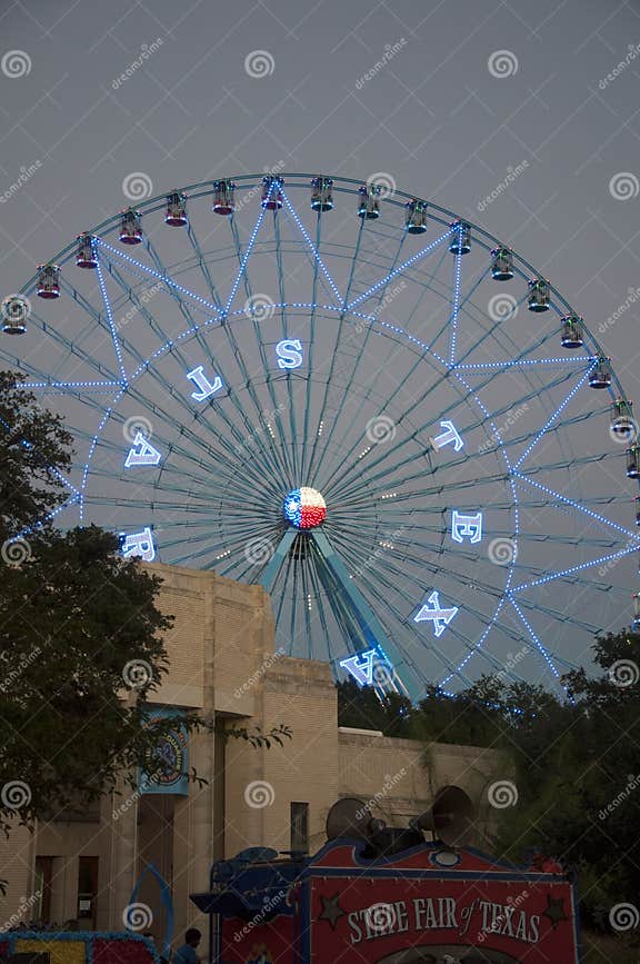 Texas State Fair Ferris Wheel Editorial Image - Image of retro, blur ...