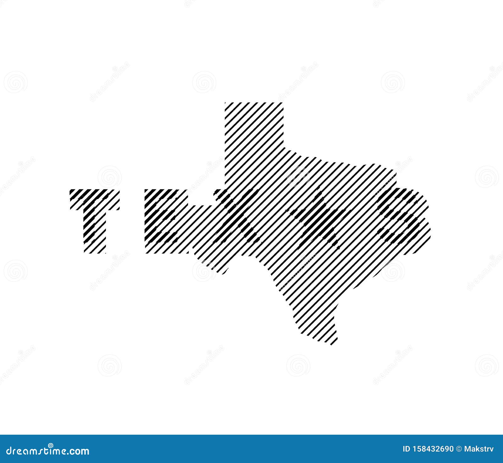 Texas State Logo, Emblem, T-shirt Design. Vector Illustration. Stock ...