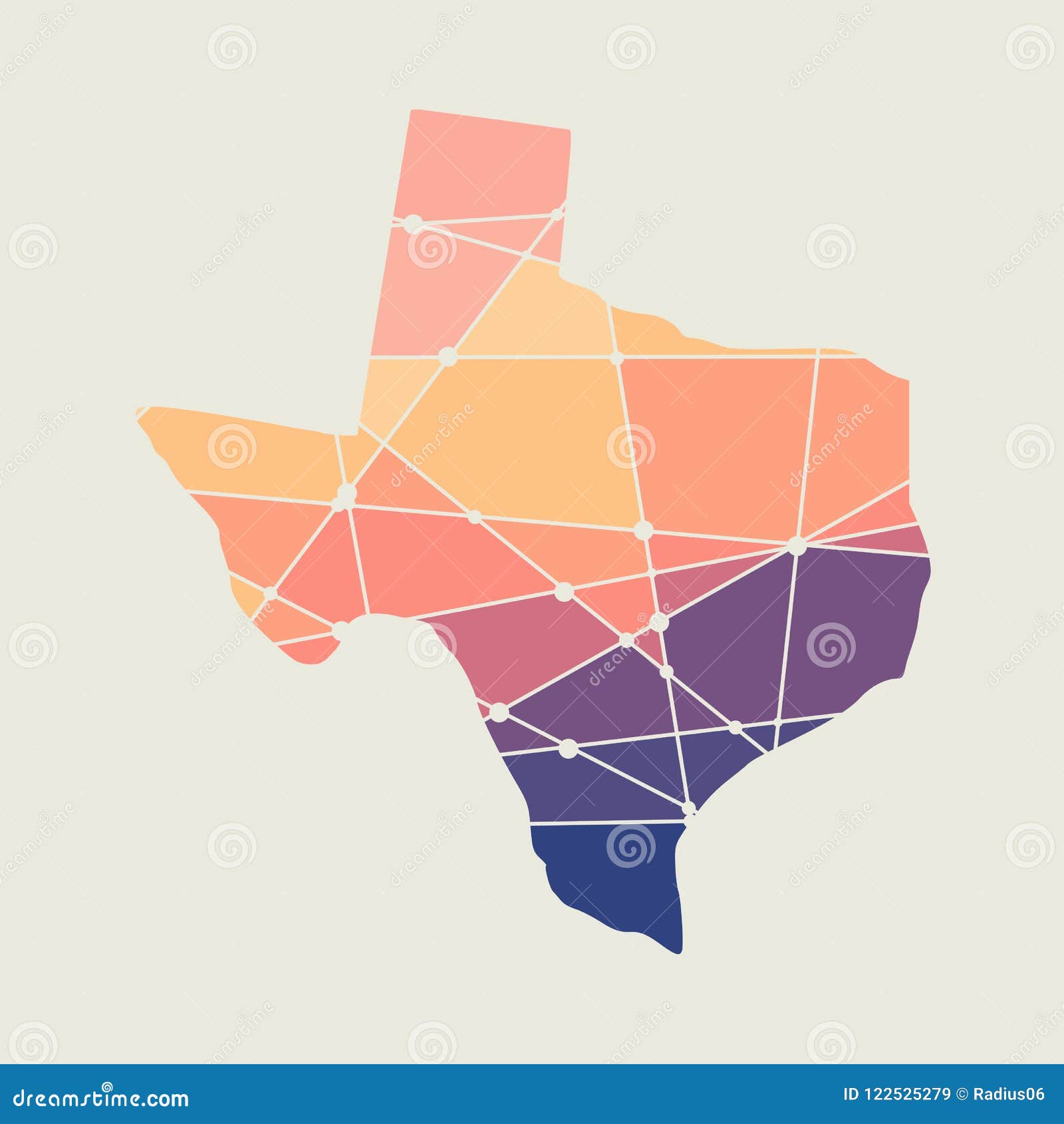 A Color Map Of Texas - Map