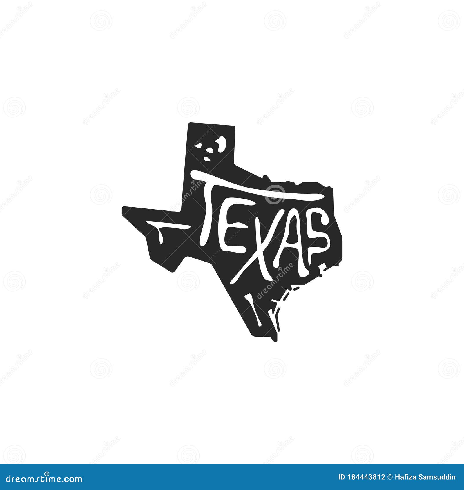 Texas State Map. Vector Illustration Decorative Background Design Stock ...