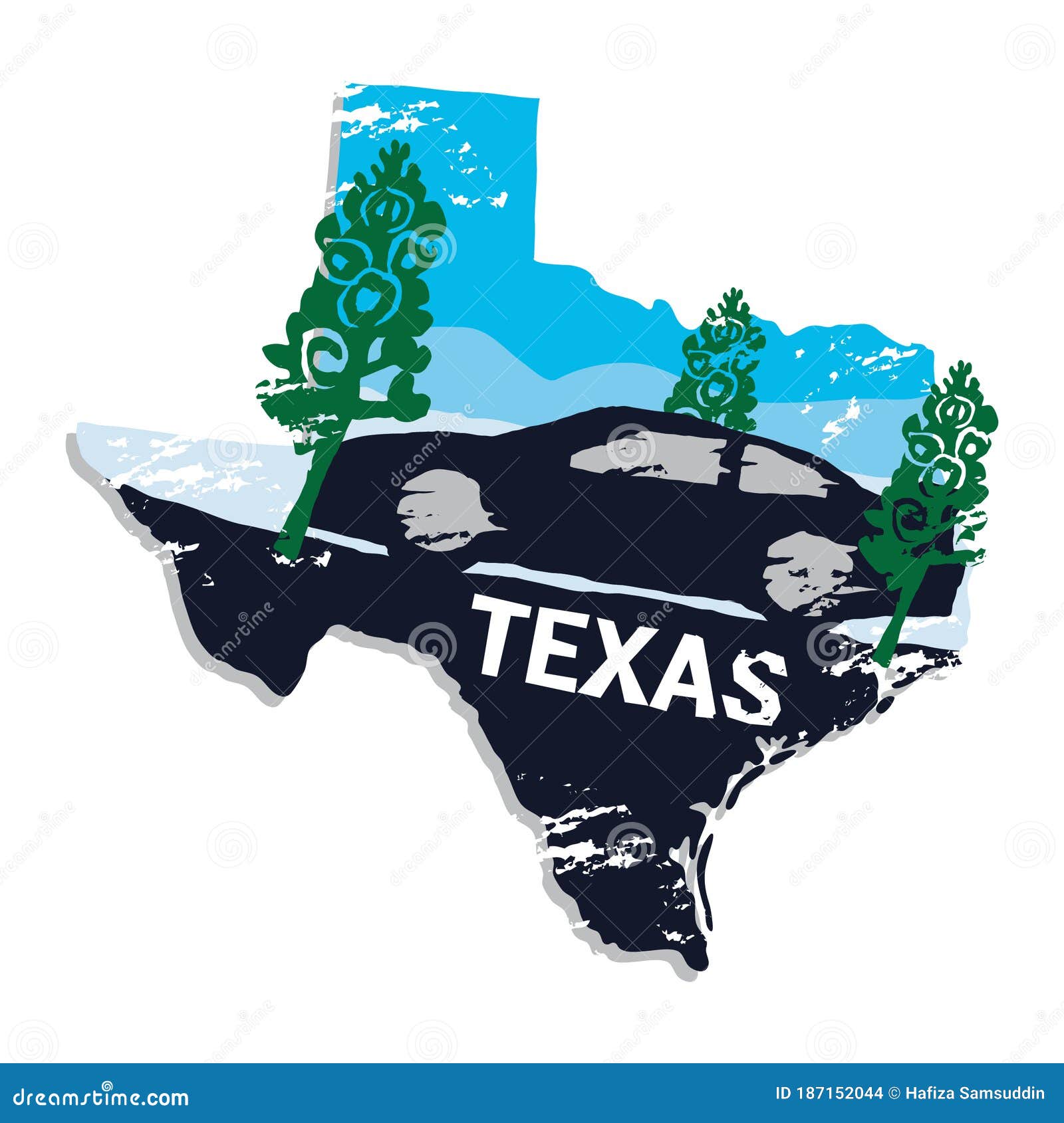 Texas State. Vector Illustration Decorative Design Stock Vector ...