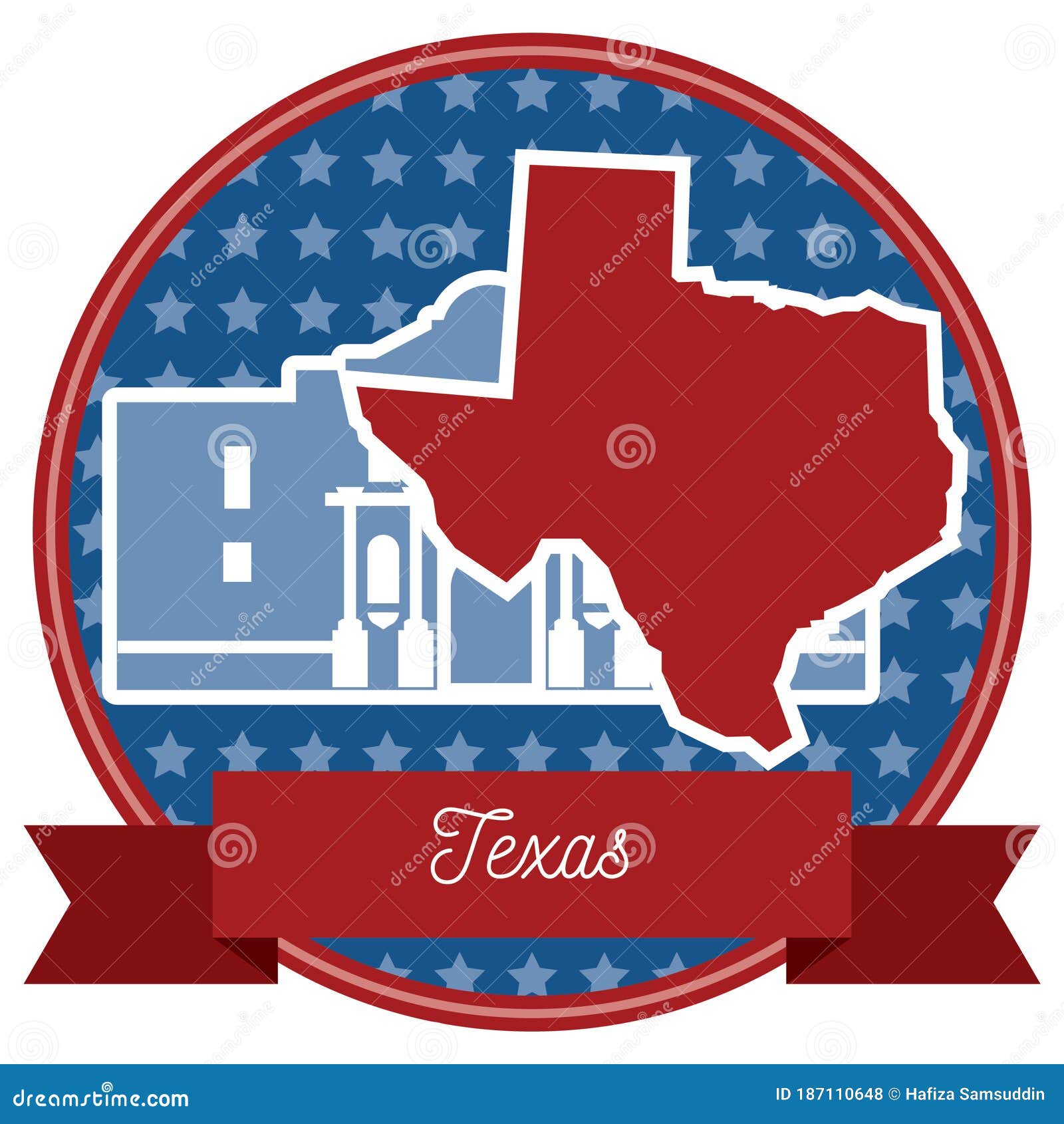 Texas State. Vector Illustration Decorative Design Stock Vector ...