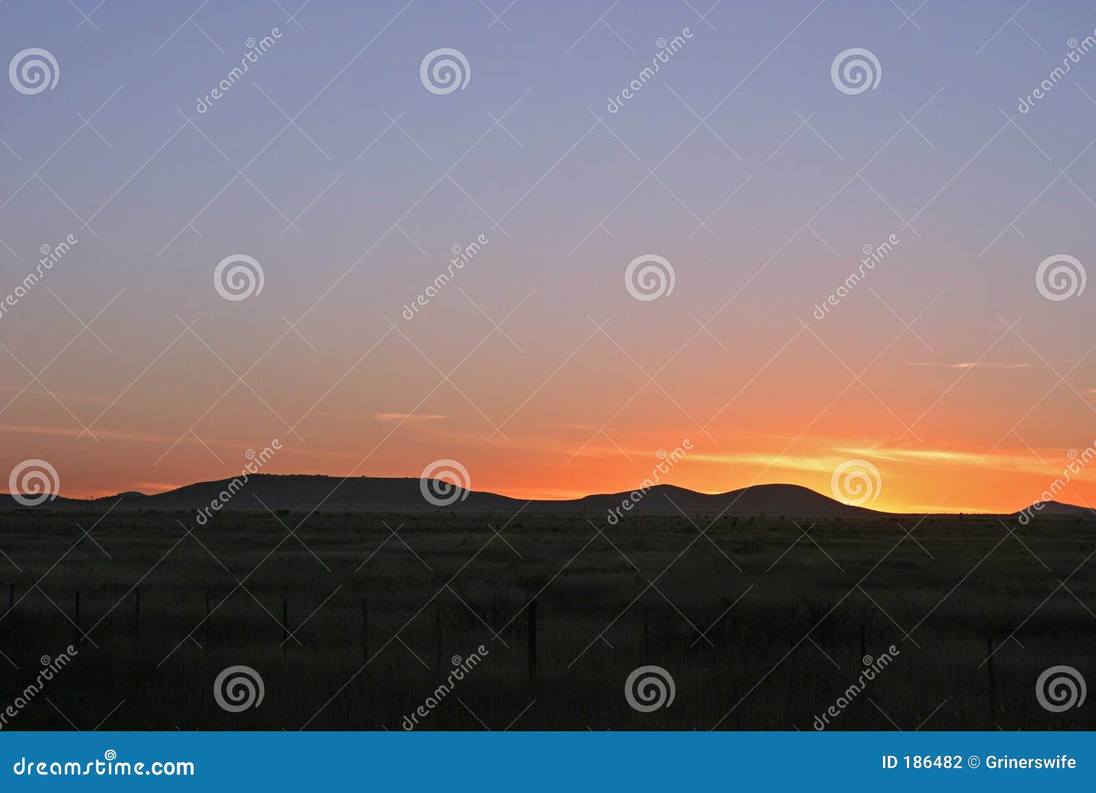 Texas Sunset stock photo. Image of cloudless, blue, texas - 186482