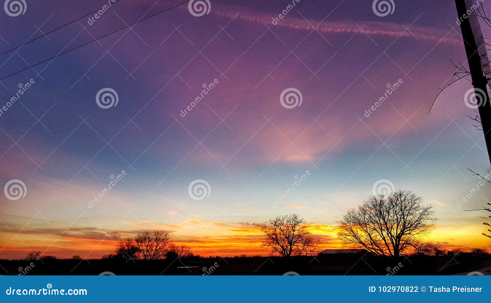 Texas sunset stock photo. Image of pink, evening, texas - 102970822