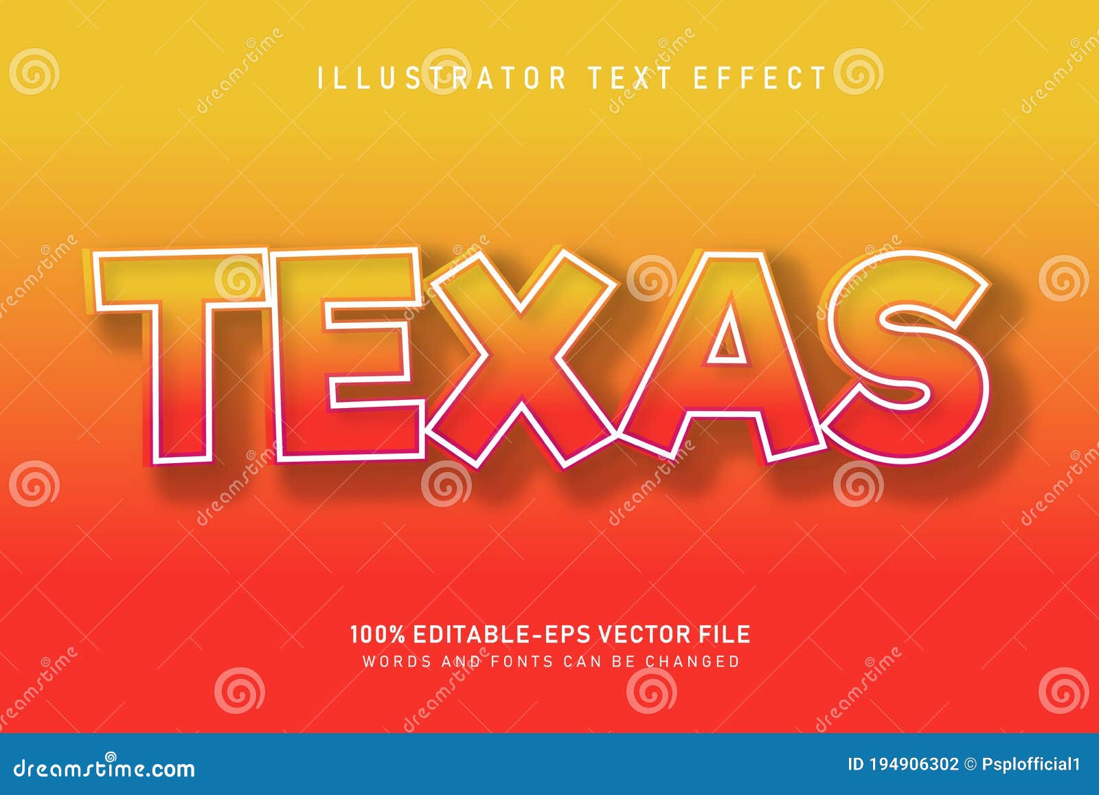 Texas Text Effect Design Vector Stock Vector - Illustration of word ...