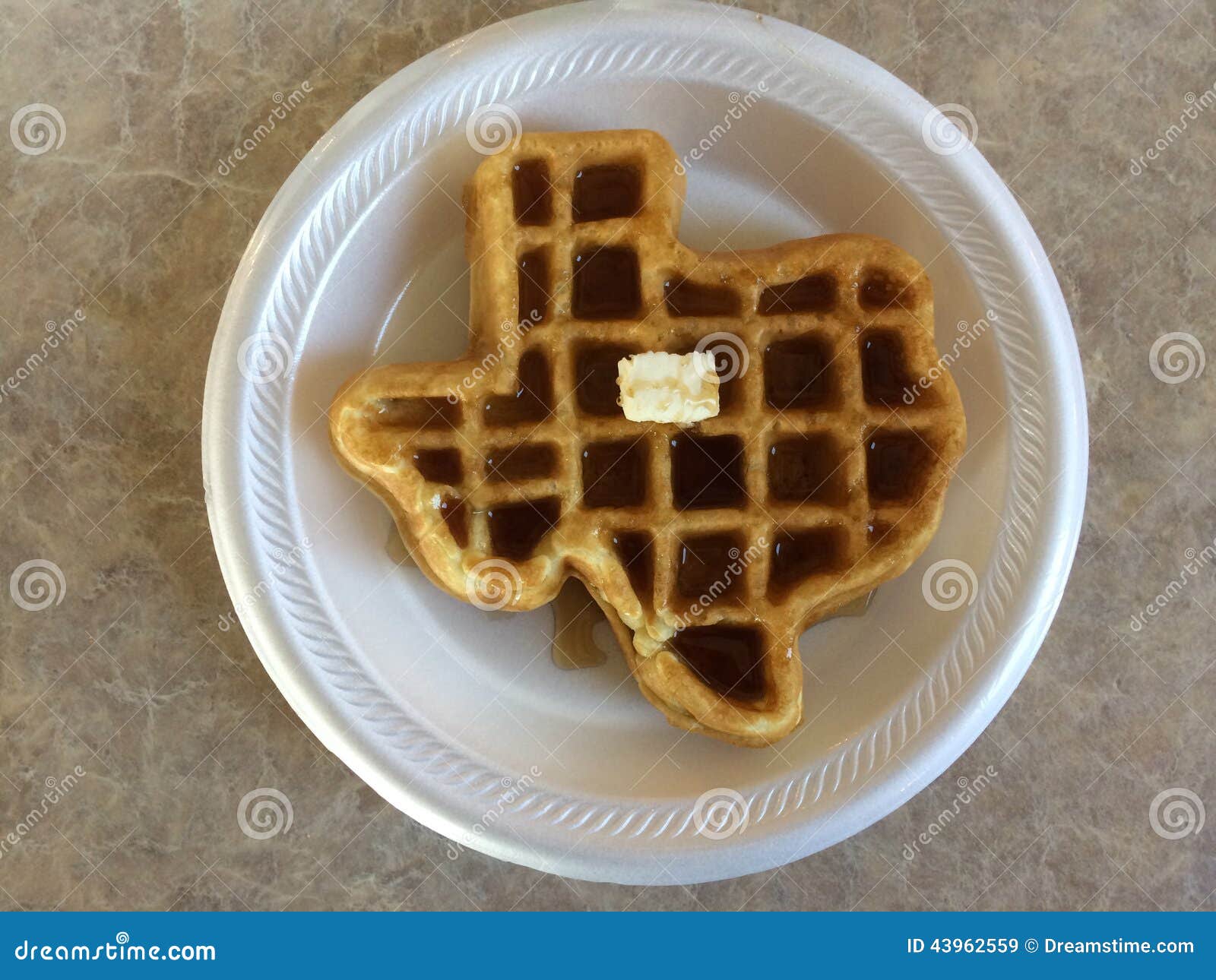 Texas Waffle stock image. Image of plate, paper, waffle - 43962559
