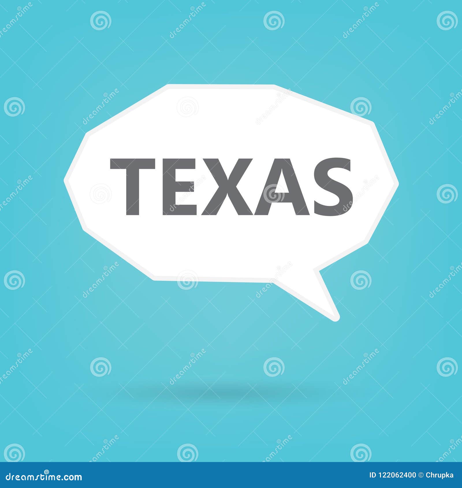 Texas Word on Speech Bubble Stock Vector - Illustration of texas ...