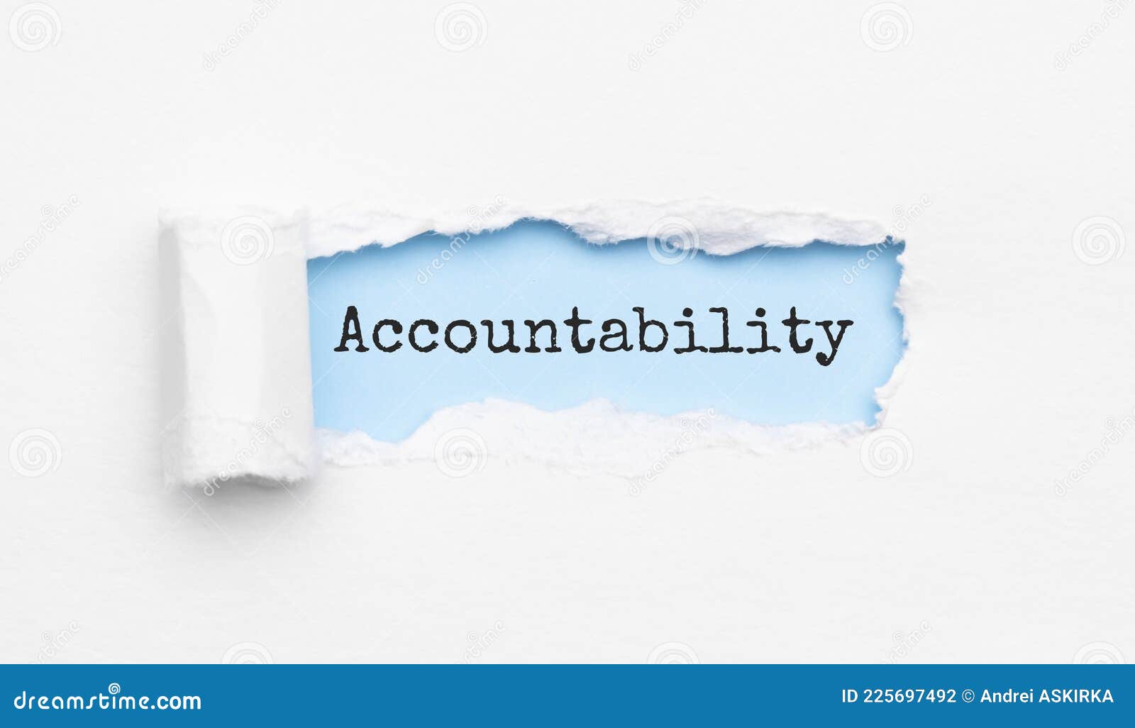 The Text Accountability Appearing Behind Torn Yellow Paper Stock Photo ...