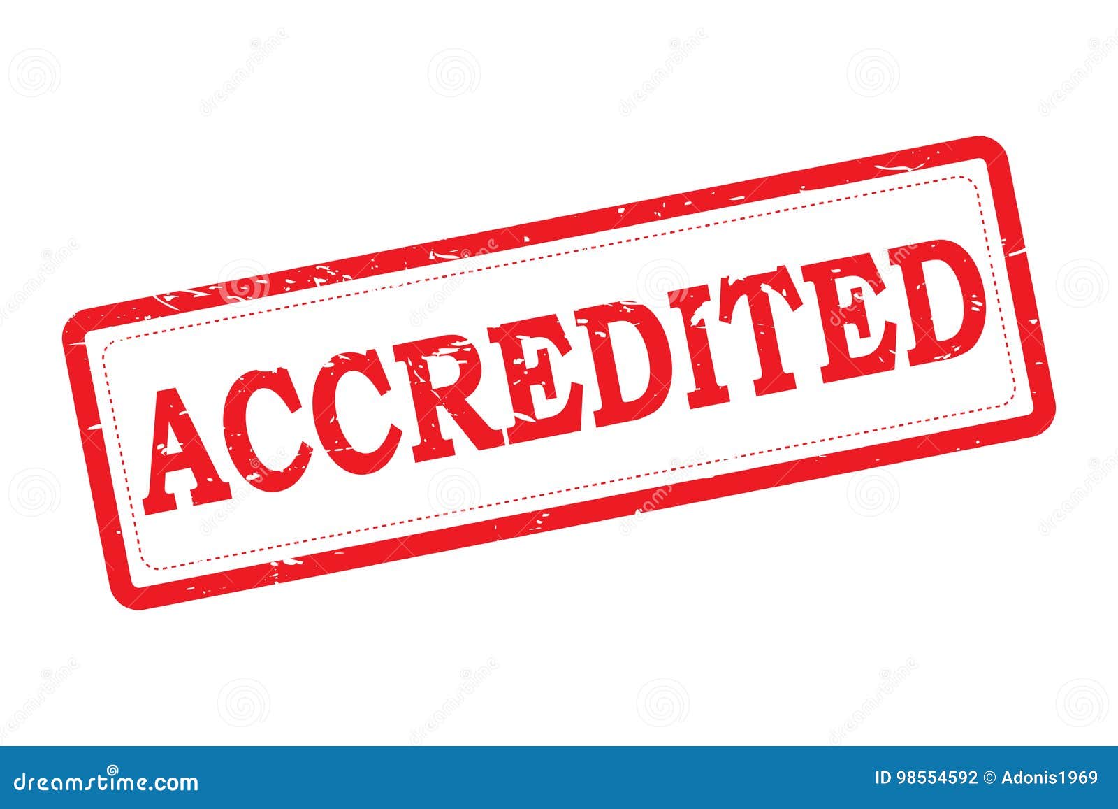 Accredited stock vector. Illustration of legal, official - 98554592