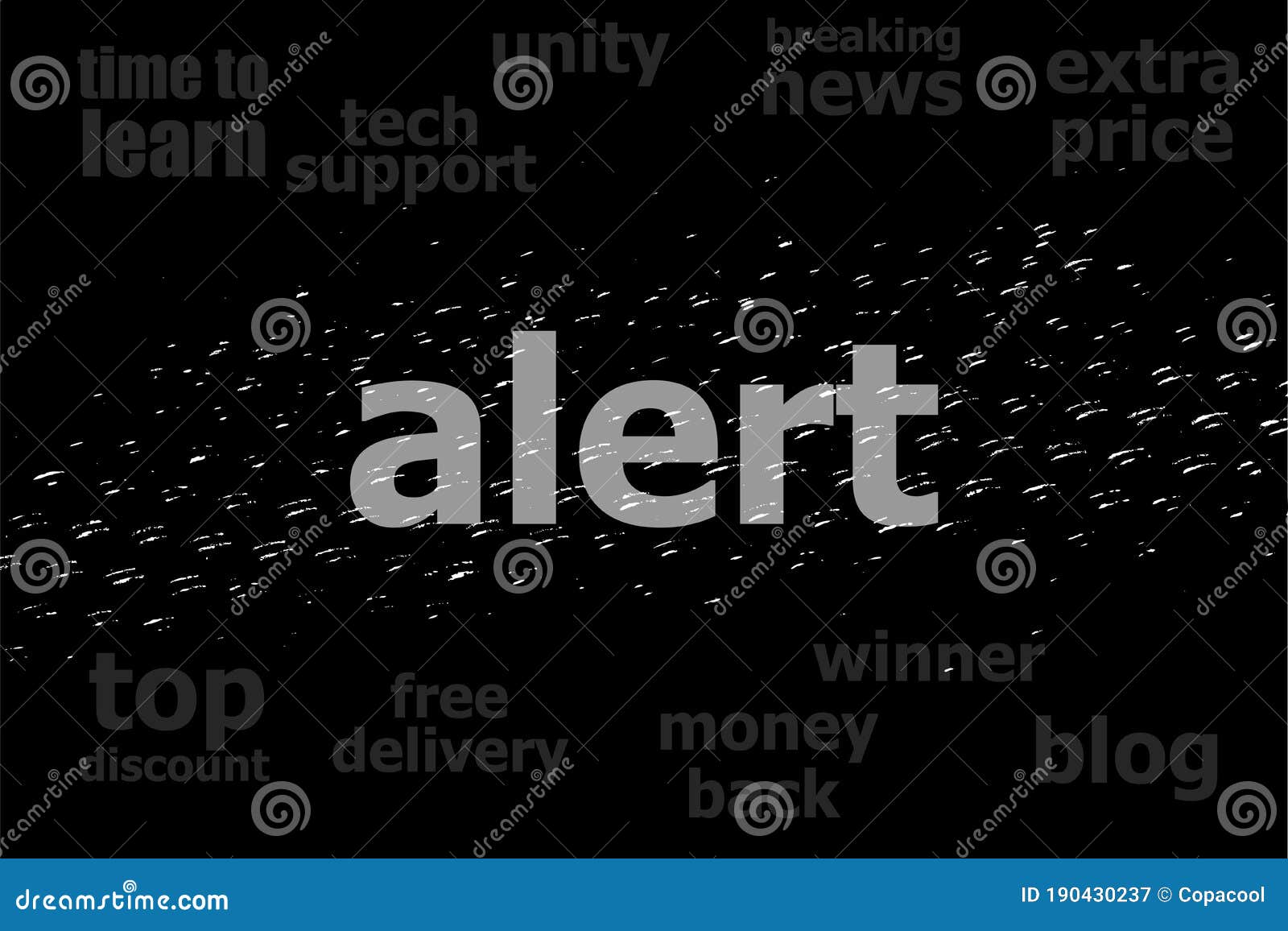 Text Alert. Security Concept Stock Illustration - Illustration of ...