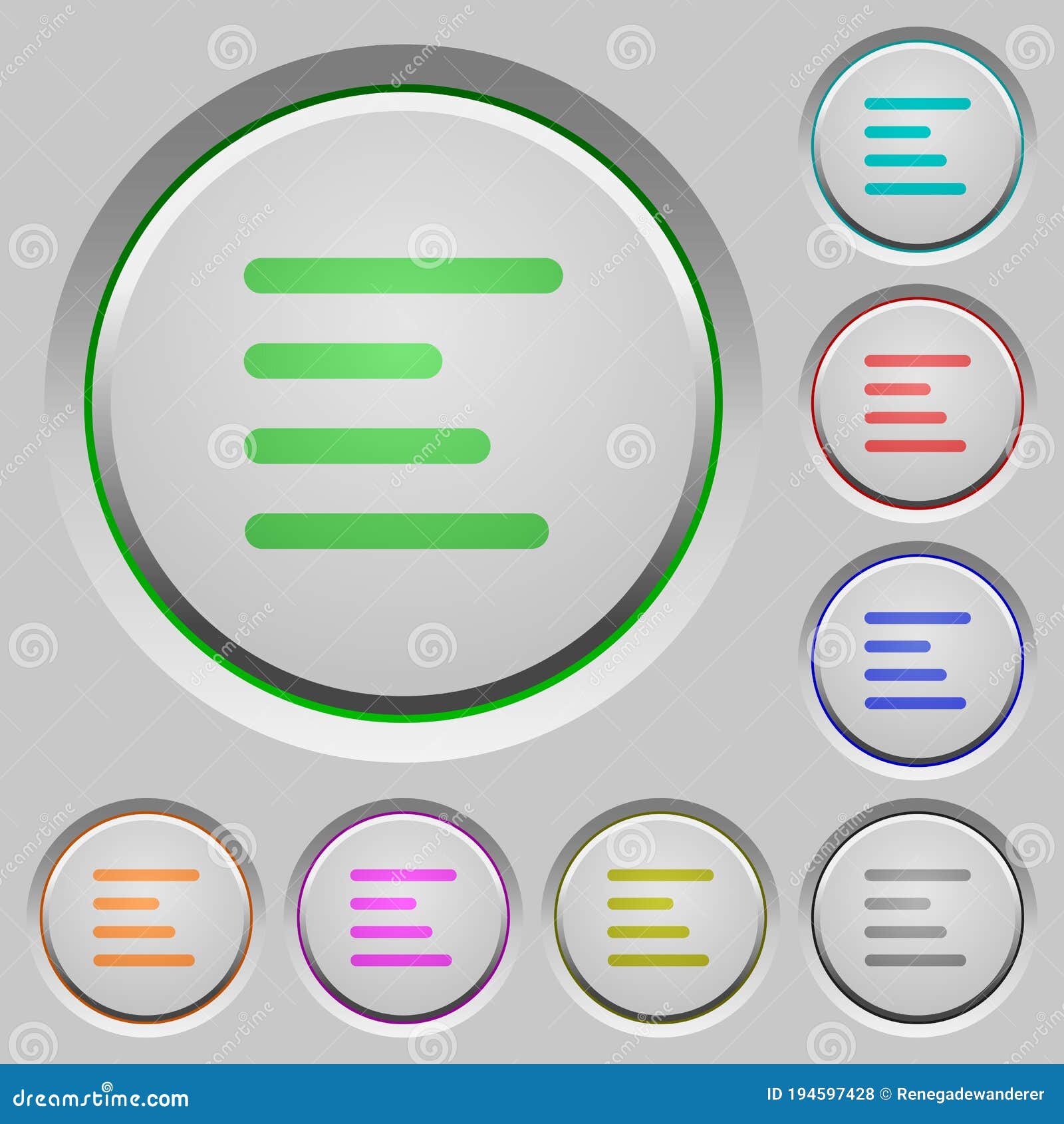 Align Left Icon. Word Document Text Edit Paragraph Page Alignment Grid ...