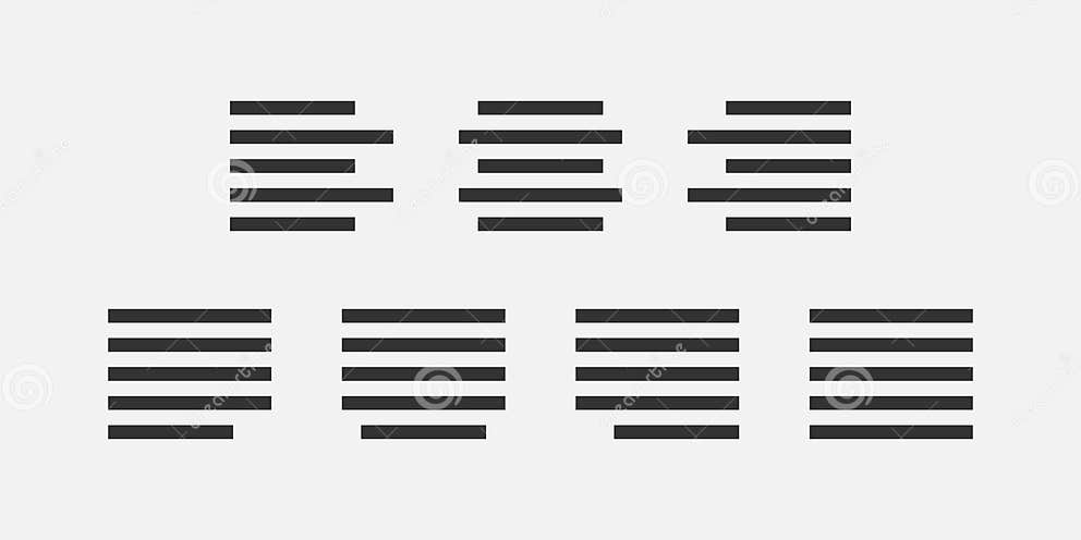 Text Align Vector Icon. Paragraph Alignment Icon Symbol Stock Vector ...