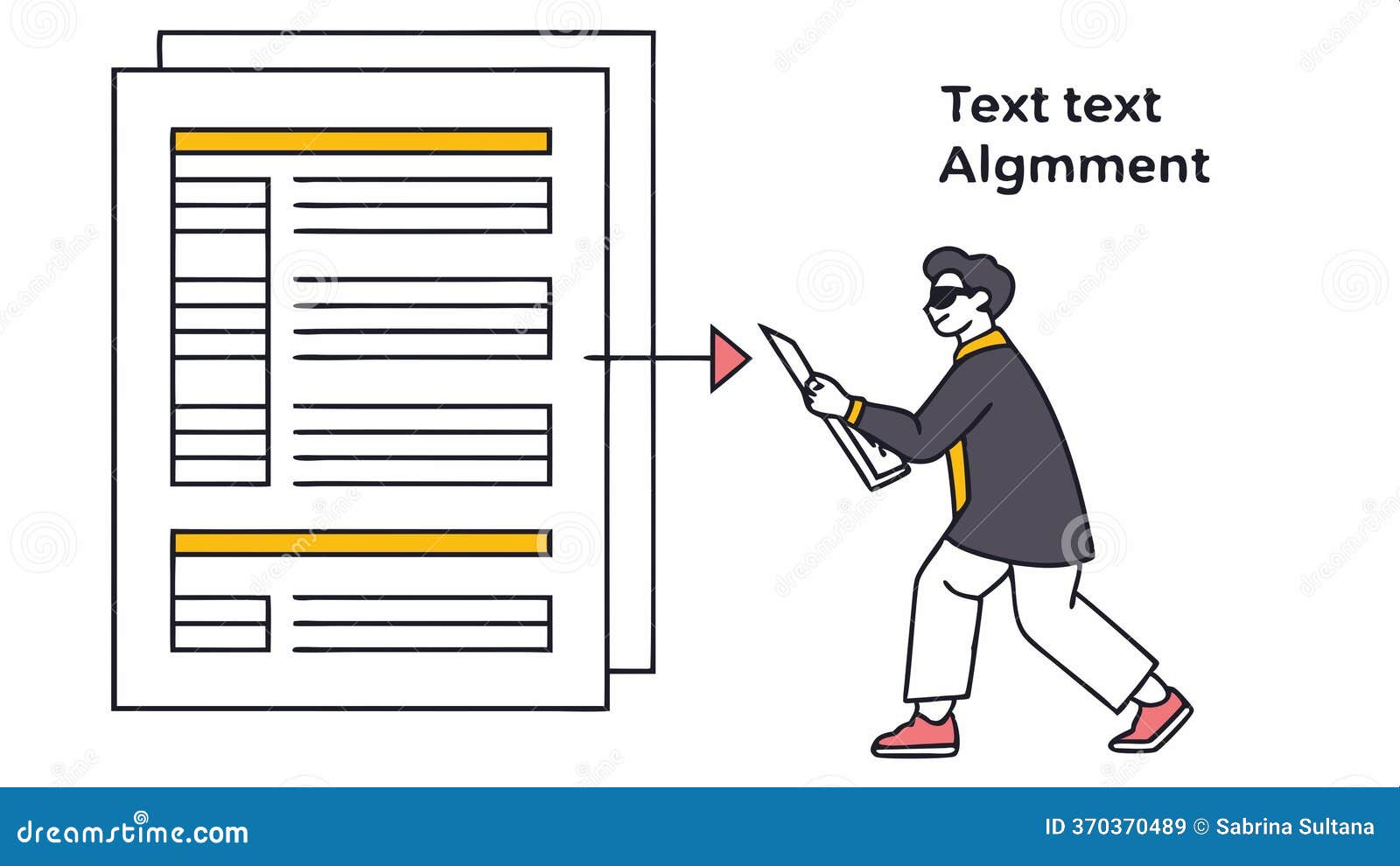 Text Alignment Icons. Paragraph Layout Design. Interface Symbol Set. Vector UI Elements ...