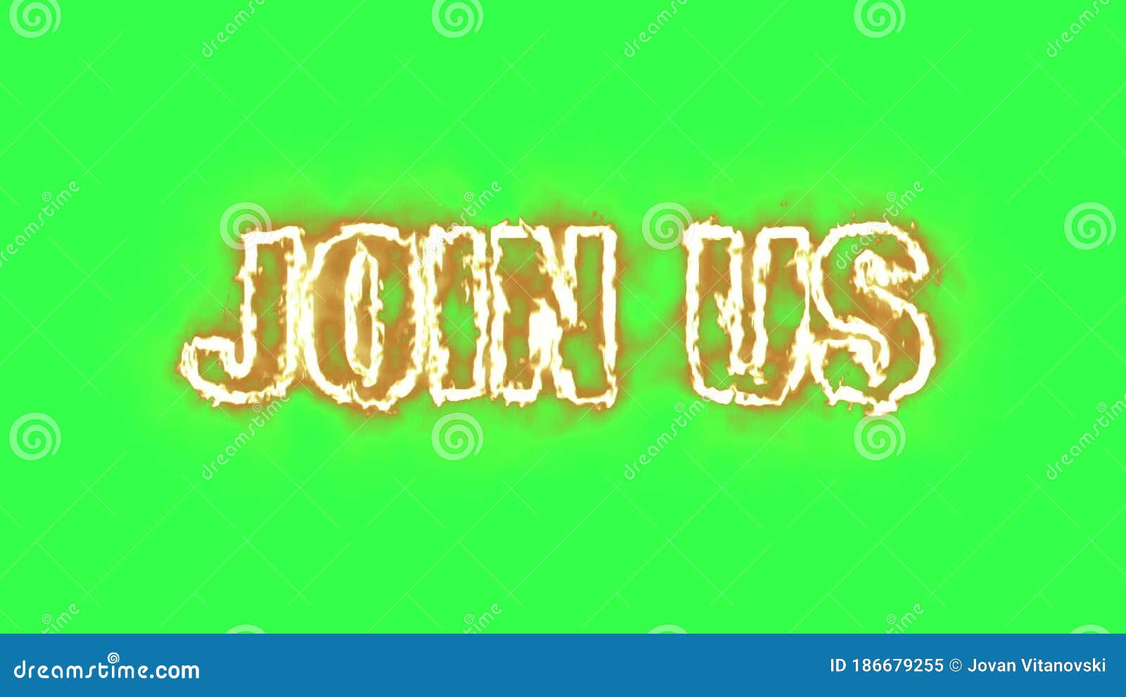 The Word Join US. Burning on Fire - Green Screen Stock Video - Video of ...