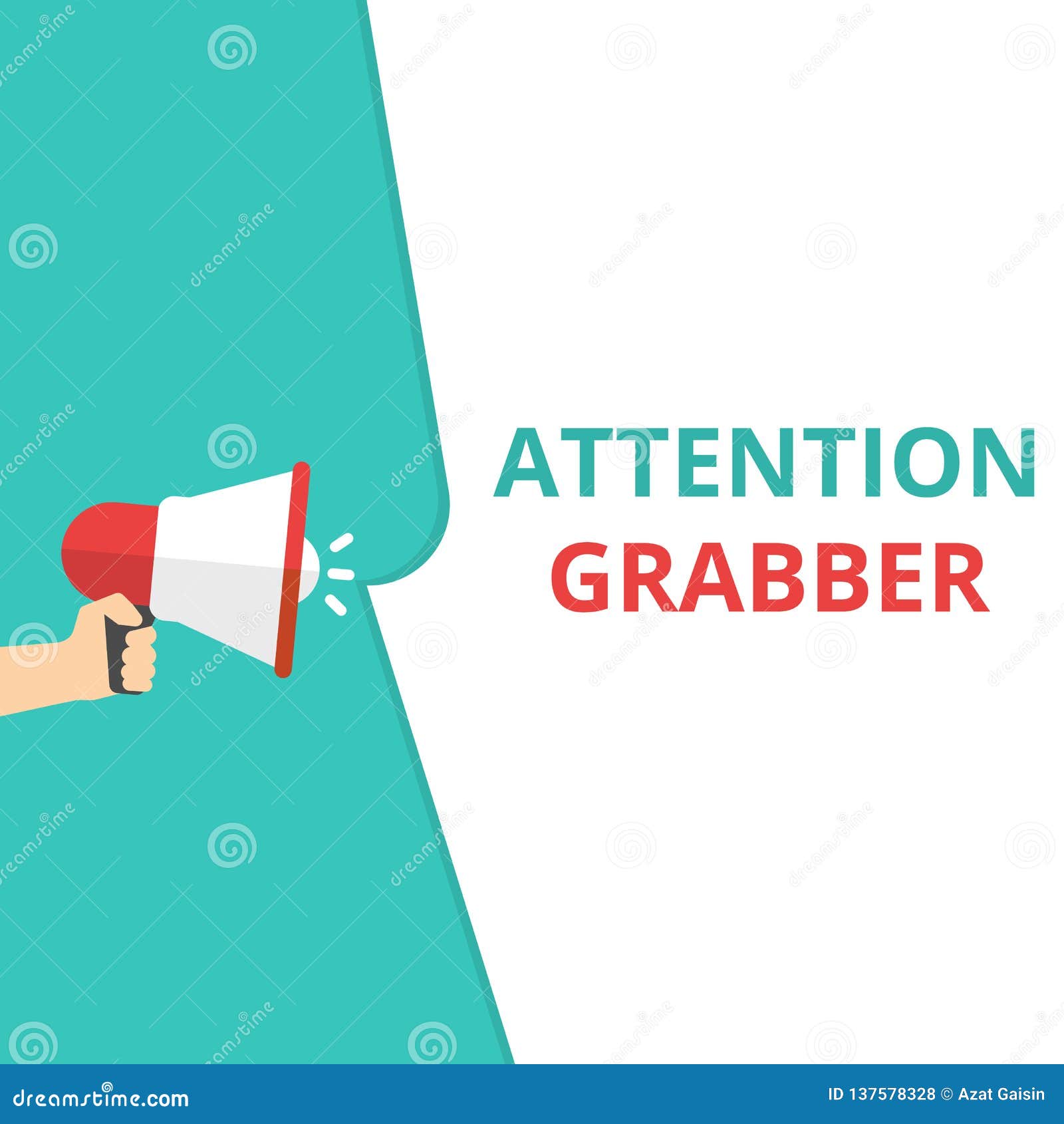 Text Attention Grabber stock illustration. Illustration of alertness ...