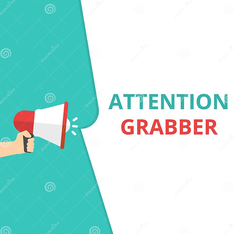 Text Attention Grabber stock illustration. Illustration of alertness ...