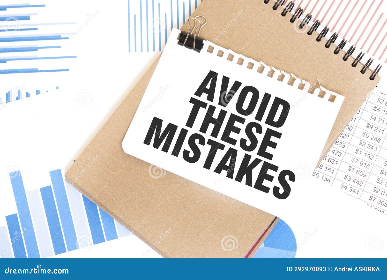 Text AVOID these MISTAKES on White Paper Sheet and Brown Paper Notepad ... Text AVOID these MISTAKES on White Paper Sheet and Brown Paper Notepad ...