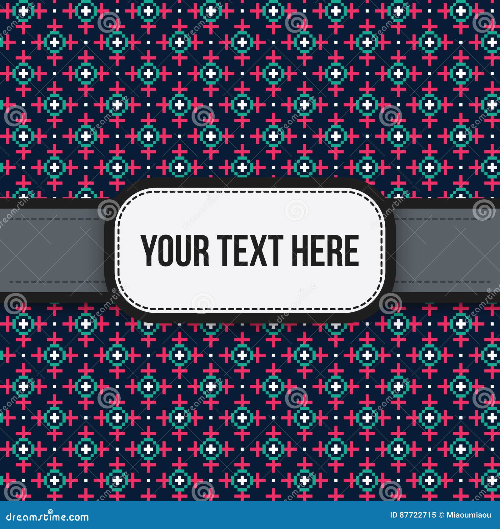 Text Background with Colorful Pixelated Pattern Stock Vector ...