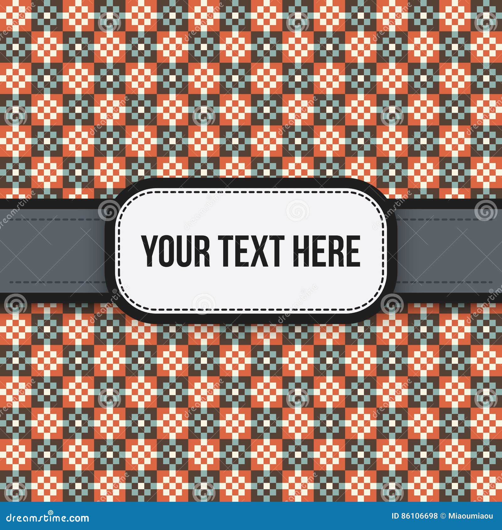 Text Background with Colorful Pixelated Pattern Stock Vector ...