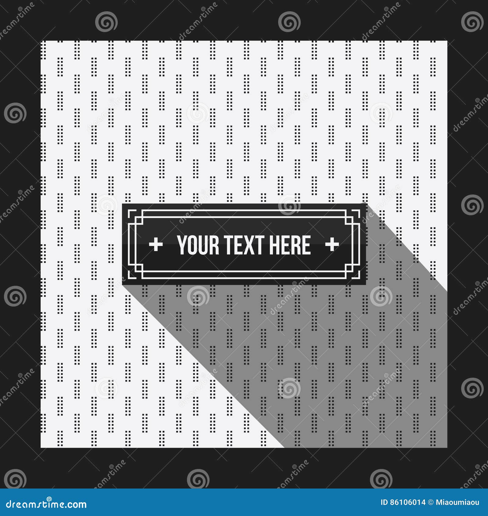 Text Background with Pixelated Monochrome Pattern Stock Vector ...