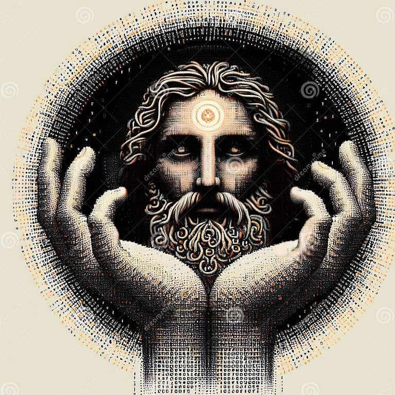 Text Based Art a Text Based Art Piece Created Using ASCII Charac Stock ...