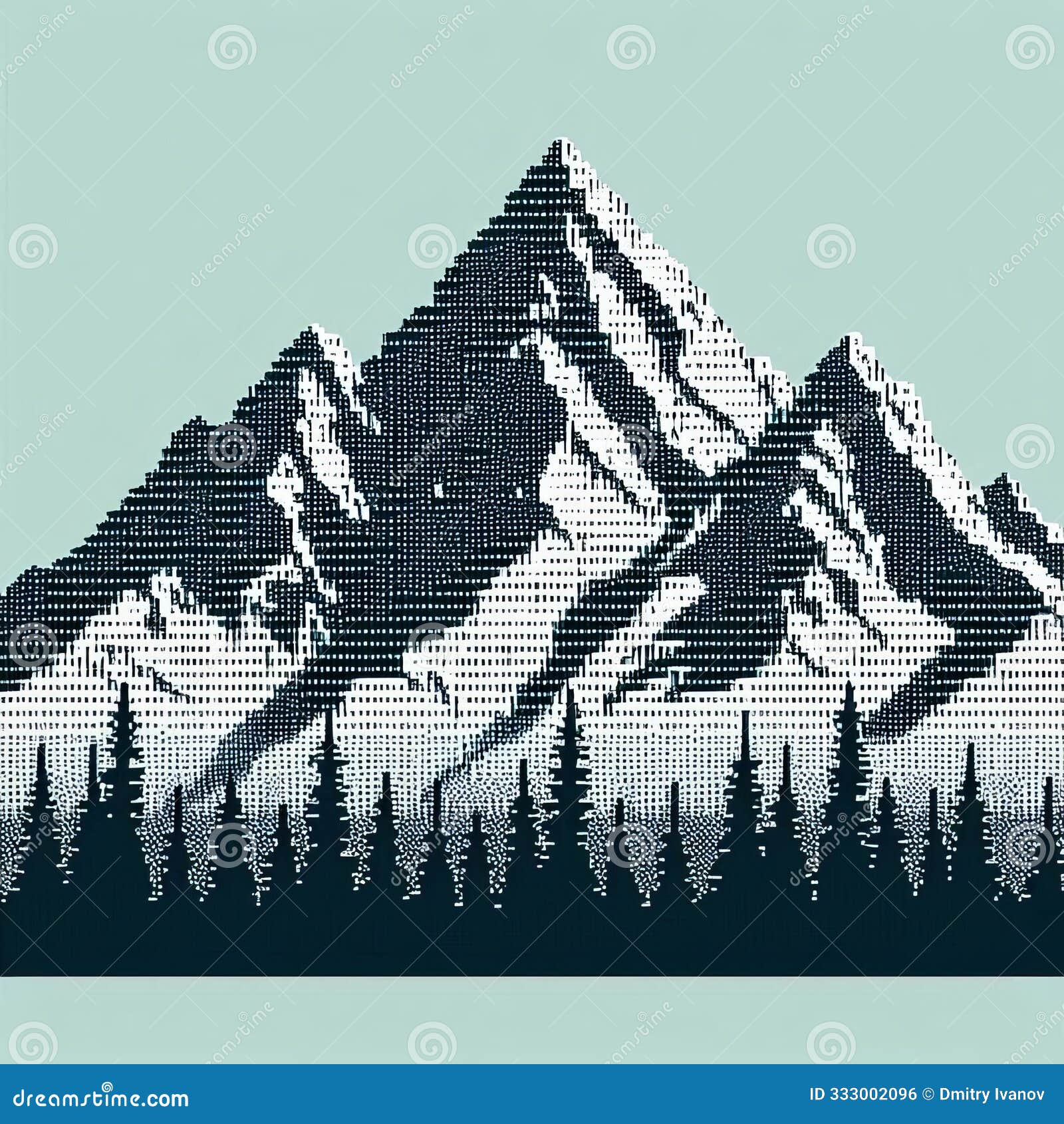 139 a Text Based Representation of a Mountain Range U Stock ...