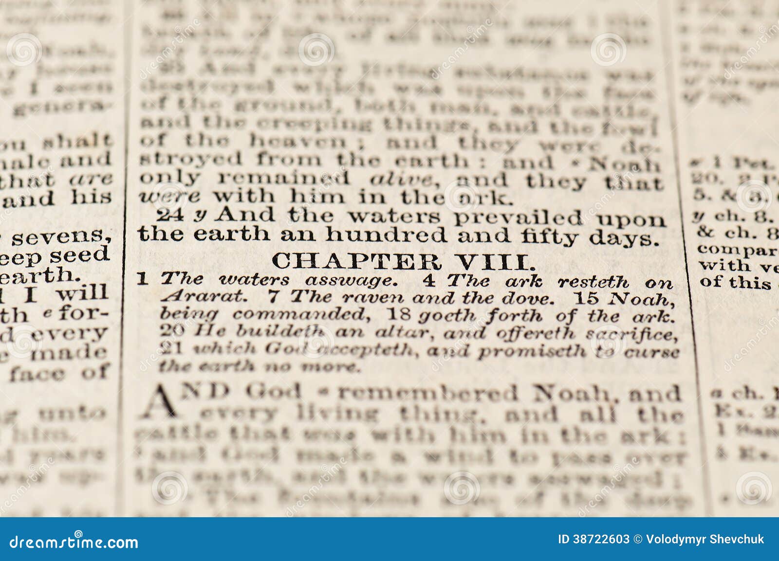 Text from Bible stock image. Image of clipping, isolated - 38722603