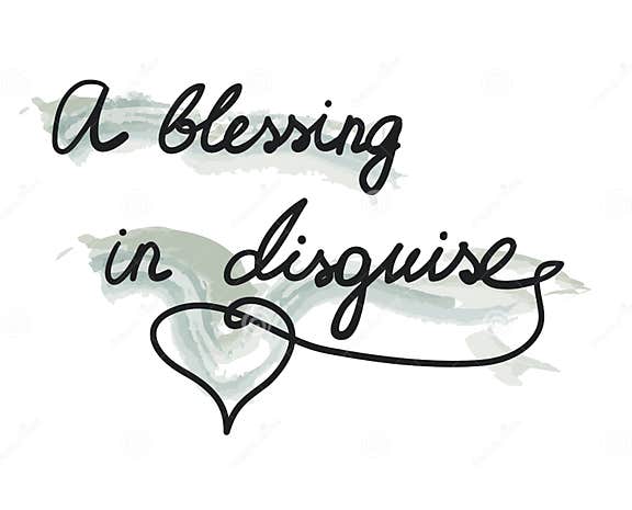 Text a Blessing in Disguise Stock Vector - Illustration of word, result ...