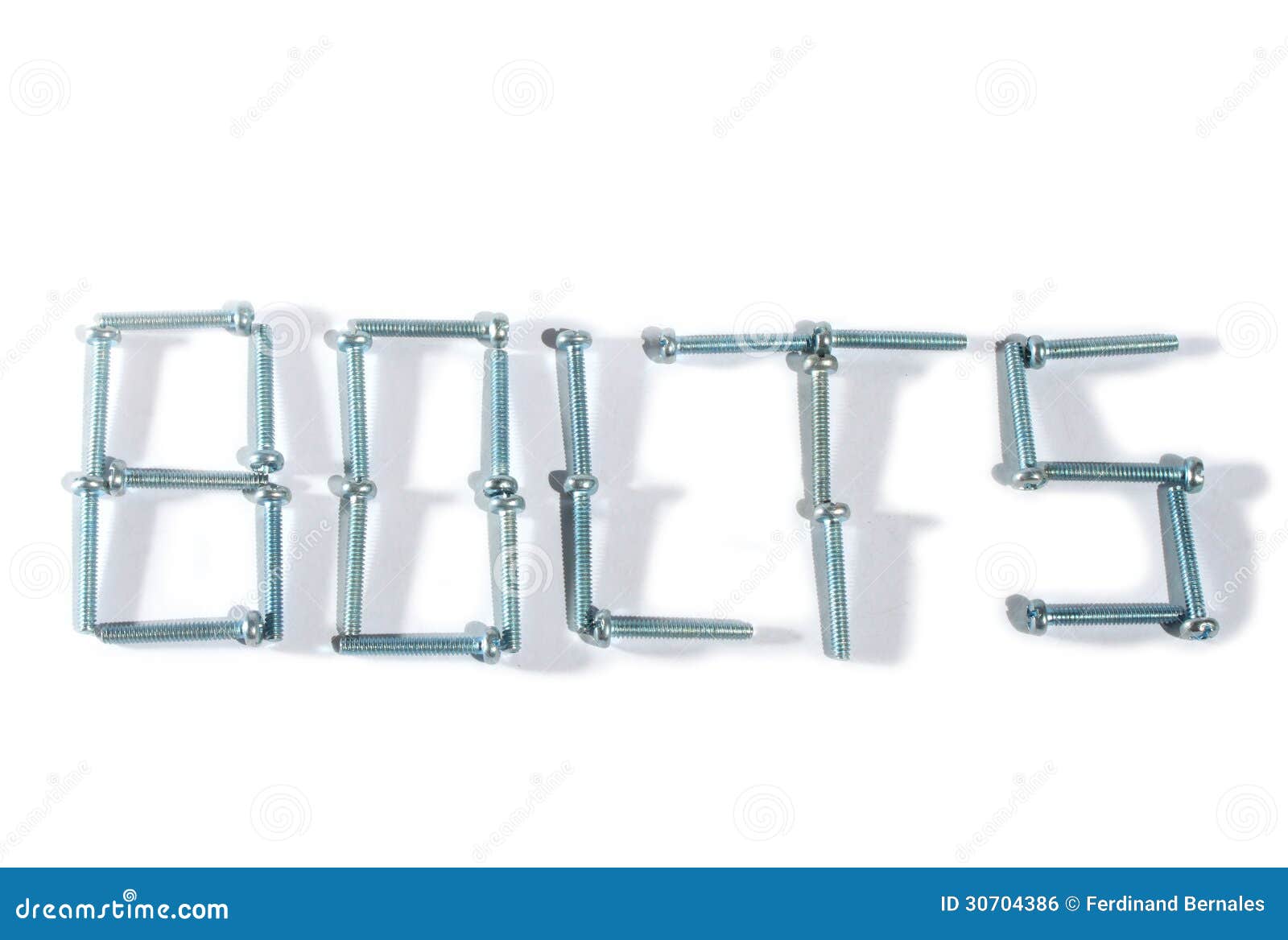 Text Bolts stock photo. Image of nuts, engineering, close - 30704386