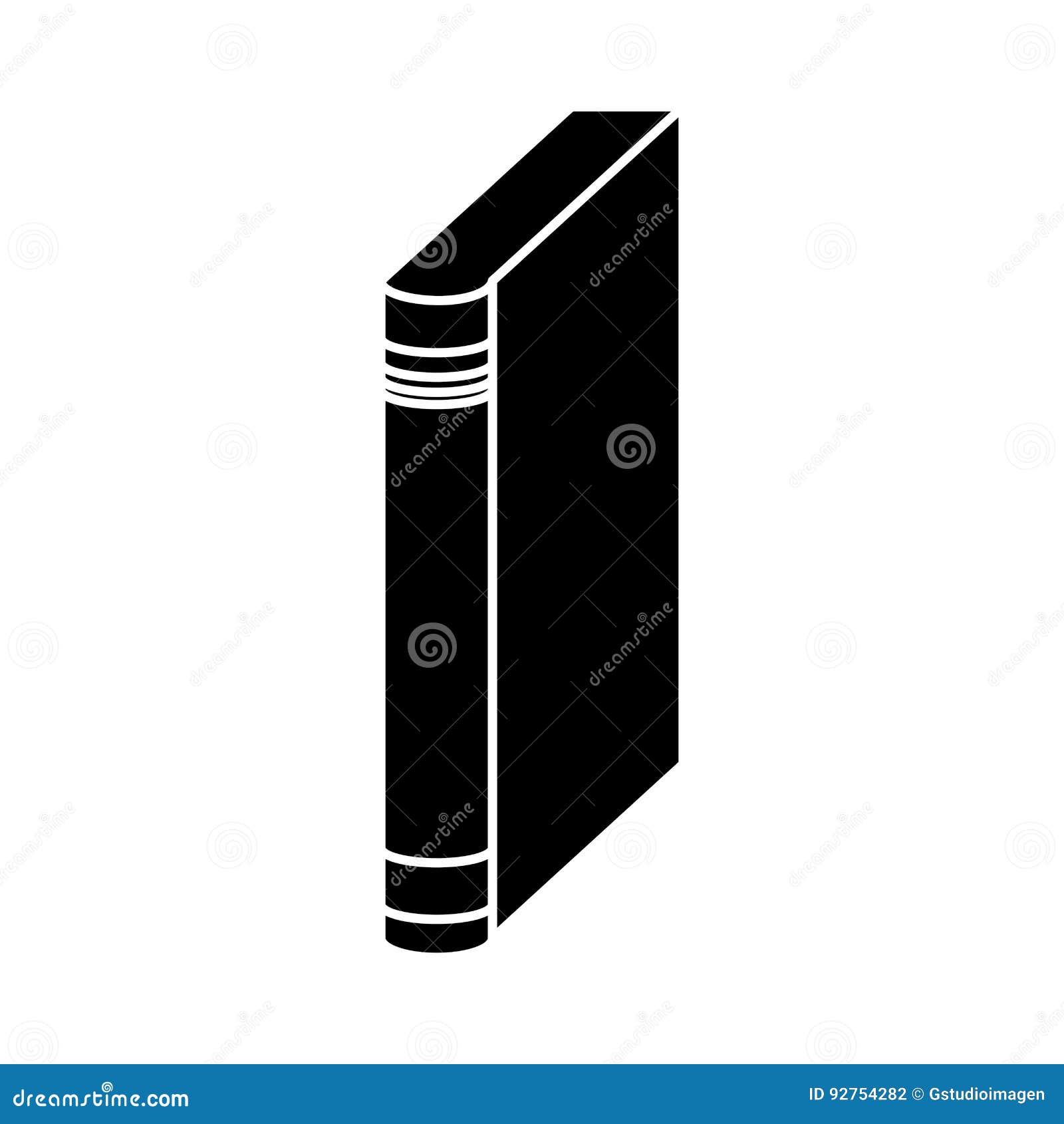 Text book isolated icon stock vector. Illustration of brochure - 92754282