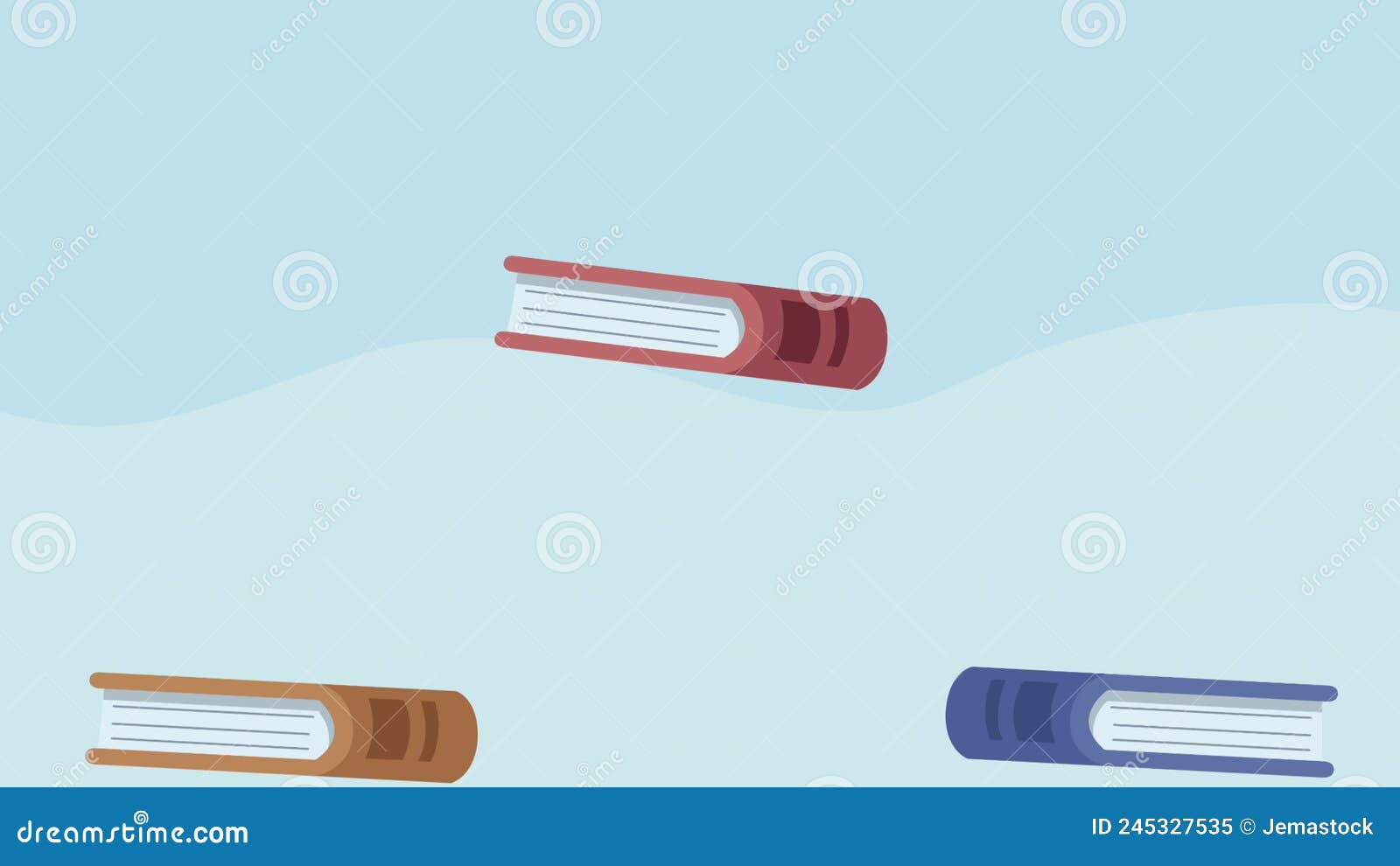 Text Book Library Pattern Animation Stock Video - Video of read ...