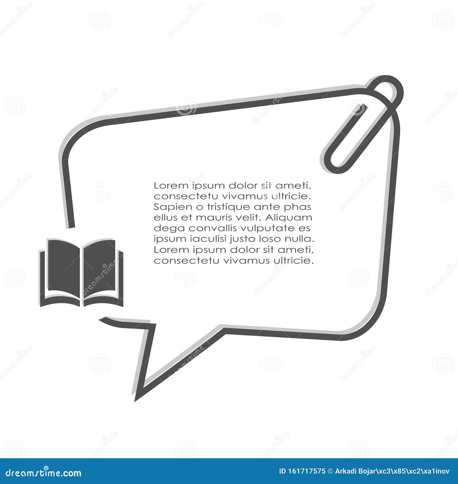 Text Border Design for Citation or Comment Stock Vector - Illustration ...