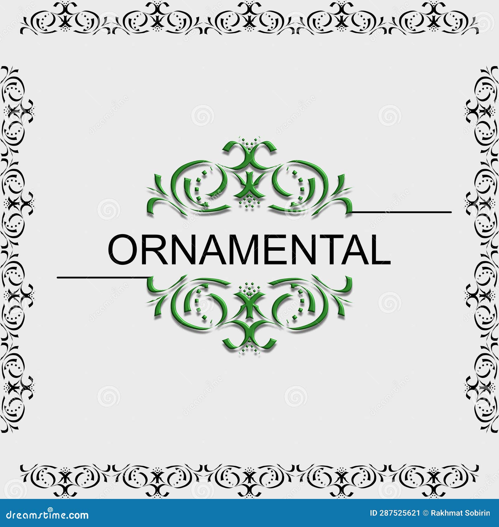 Text Border, Ornate Frame, and Can for Border in the Form of Vector ...