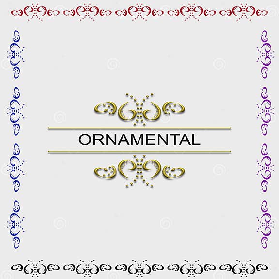 Text Border, Ornate Frame, and Can for Border in the Form of Vector ...