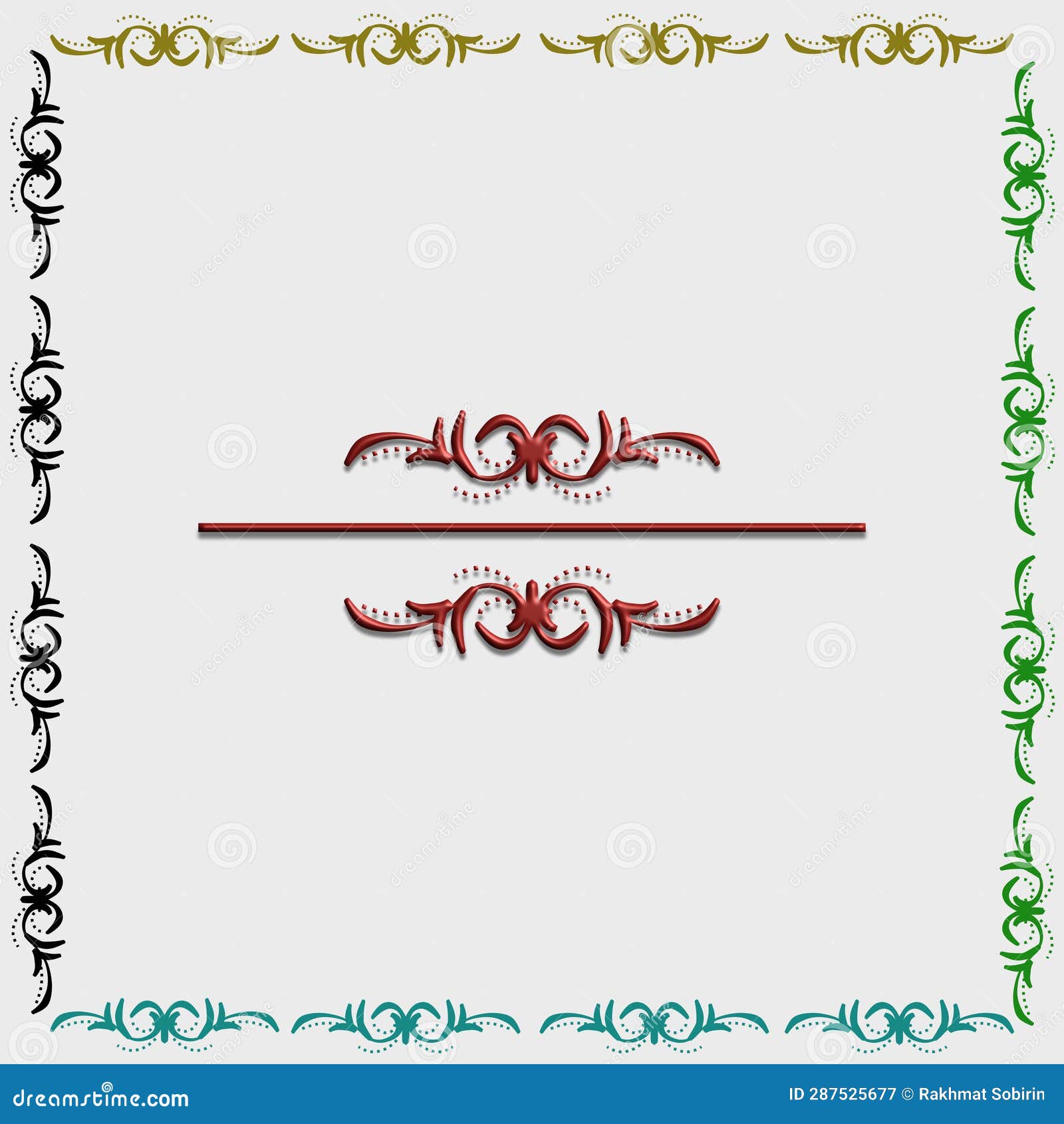 Text Border, Ornate Frame, and Can for Border in the Form of Vector ...