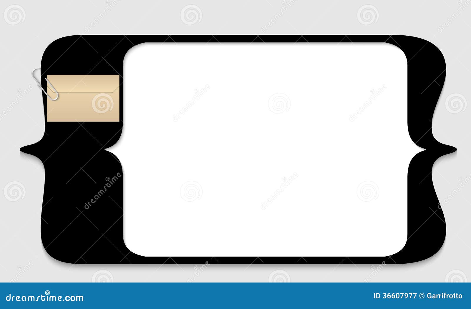 Text box for any text stock vector. Illustration of office - 36607977